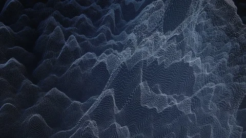 3D blue grey terrain topography polygon ... | Stock Video | Pond5