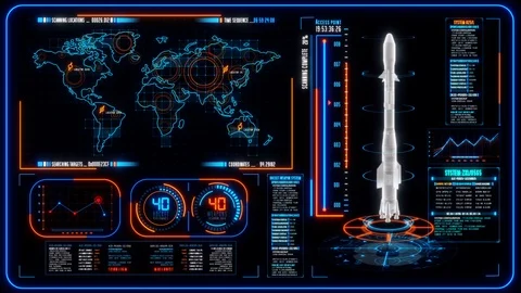 Rocket 3D Stock Footage ~ Royalty Free Stock Videos | Pond5