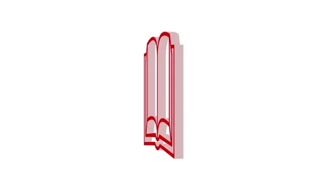 3d book symbol logo icon loopable rotate... | Stock Video | Pond5