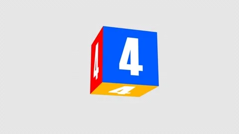 3d Box Cube Rotating Top 10 Countdown An... | Stock Video | Pond5