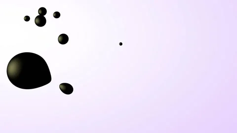 3D Bubbles Animation Of Flying And Black... | Stock Video | Pond5