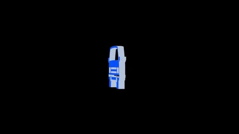 3d car logo icon loopable rotated blue c... | Stock Video | Pond5