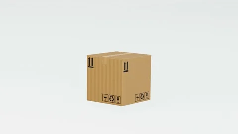 Cardboard Box Animation Stock Video Footage | Royalty Free Cardboard ...