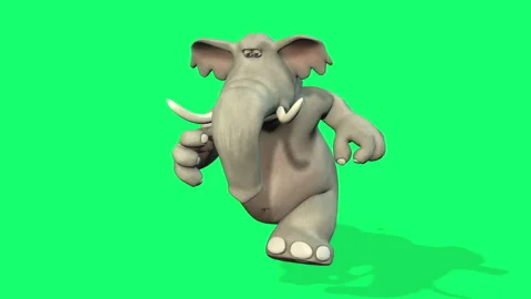 Elephant Character Stock Video Footage | Royalty Free Elephant ...
