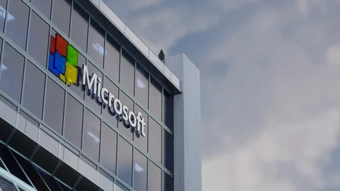 3D CGI Hyperlapse Animation of Microsoft... | Stock Video | Pond5