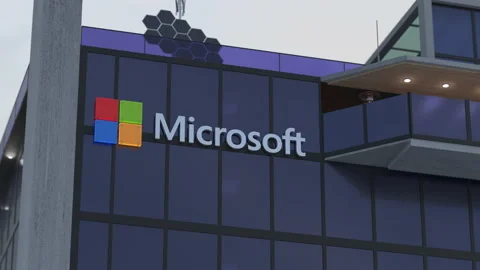 3D CGI Hyperlapse Animation of Microsoft... | Stock Video | Pond5