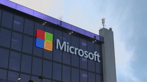 3D CGI Hyperlapse Animation of Microsoft... | Stock Video | Pond5