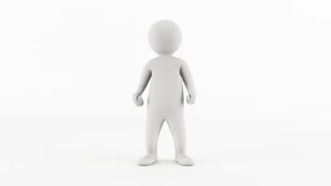 3D character muscle flexing animation | Stock Video | Pond5