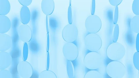 3D circle round shapes rotating on paste... | Stock Video | Pond5