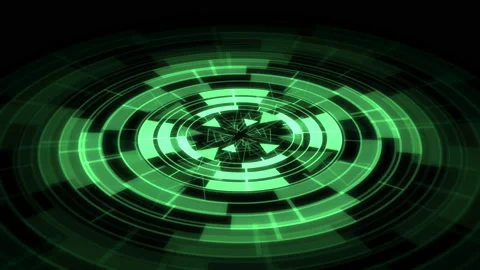 3D Circle Triangle VJ Loop Green Audio R... | Stock Video | Pond5