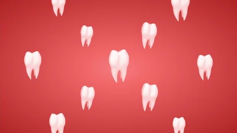3d circular animated background tooth. L... | Stock Video | Pond5