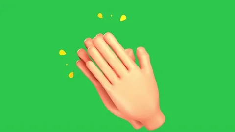 Hand Clapping 3D Stock Footage ~ Royalty Free Stock Videos | Pond5