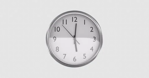 3D Clock On Alpha Loop Animation | Stock Video | Pond5