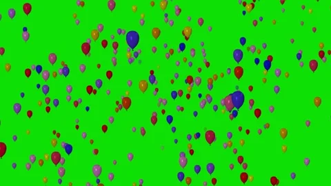 3D Colorful Flying Balloons Animation ov... | Stock Video | Pond5