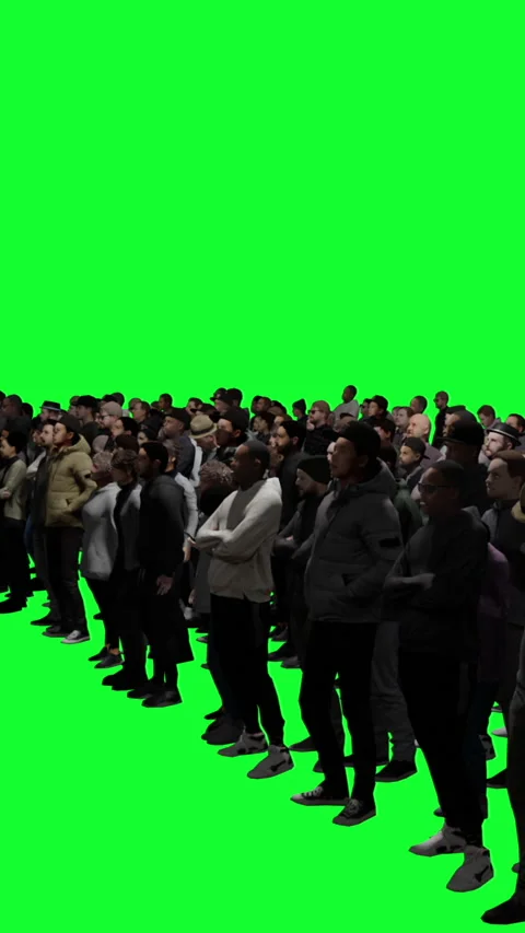 Crowd Of People Walking Green Screen Stock Video Footage | Royalty Free ...