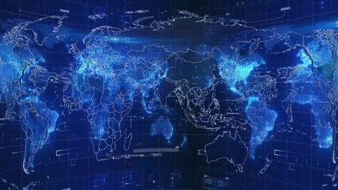 Curved Map Stock Footage ~ Royalty Free Stock Videos | Pond5