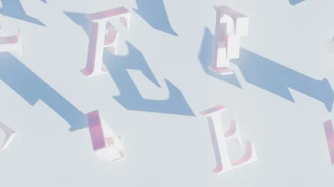 3d design of colorful typography pattern | Stock Video | Pond5