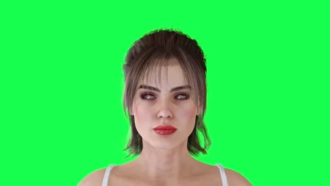3D Face Green Screen Stock Videos – Royalty-Free HD & 4K Videos