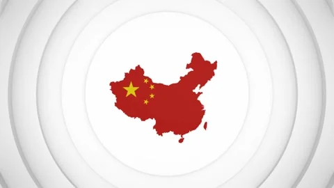 3D Disk with China Map Intro | Stock Video | Pond5