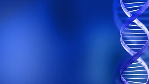 3D DNA rotation animation on blue backgr... | Stock Video | Pond5