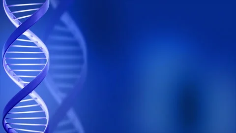 3D DNA rotation animation on blue backgr... | Stock Video | Pond5