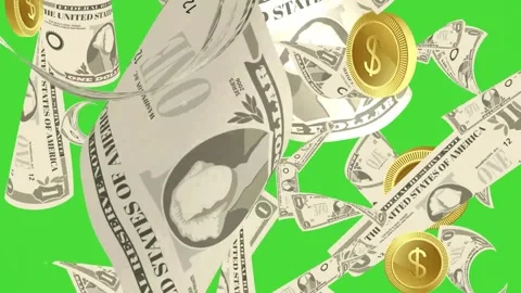 3d dollar money transition pack in green... | Stock Video | Pond5