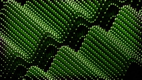 3D dots move with wave structure. Design... | Stock Video | Pond5