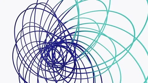 3d dynamic animation of an abstract knot... | Stock Video | Pond5