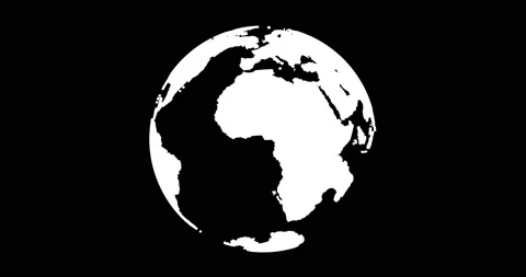 3d earth animation with alpha channel. | Stock Video | Pond5