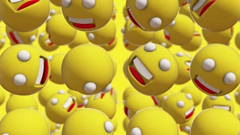 3D Emoji Icons Falling Animation. Emoji ... | Stock Video | Pond5