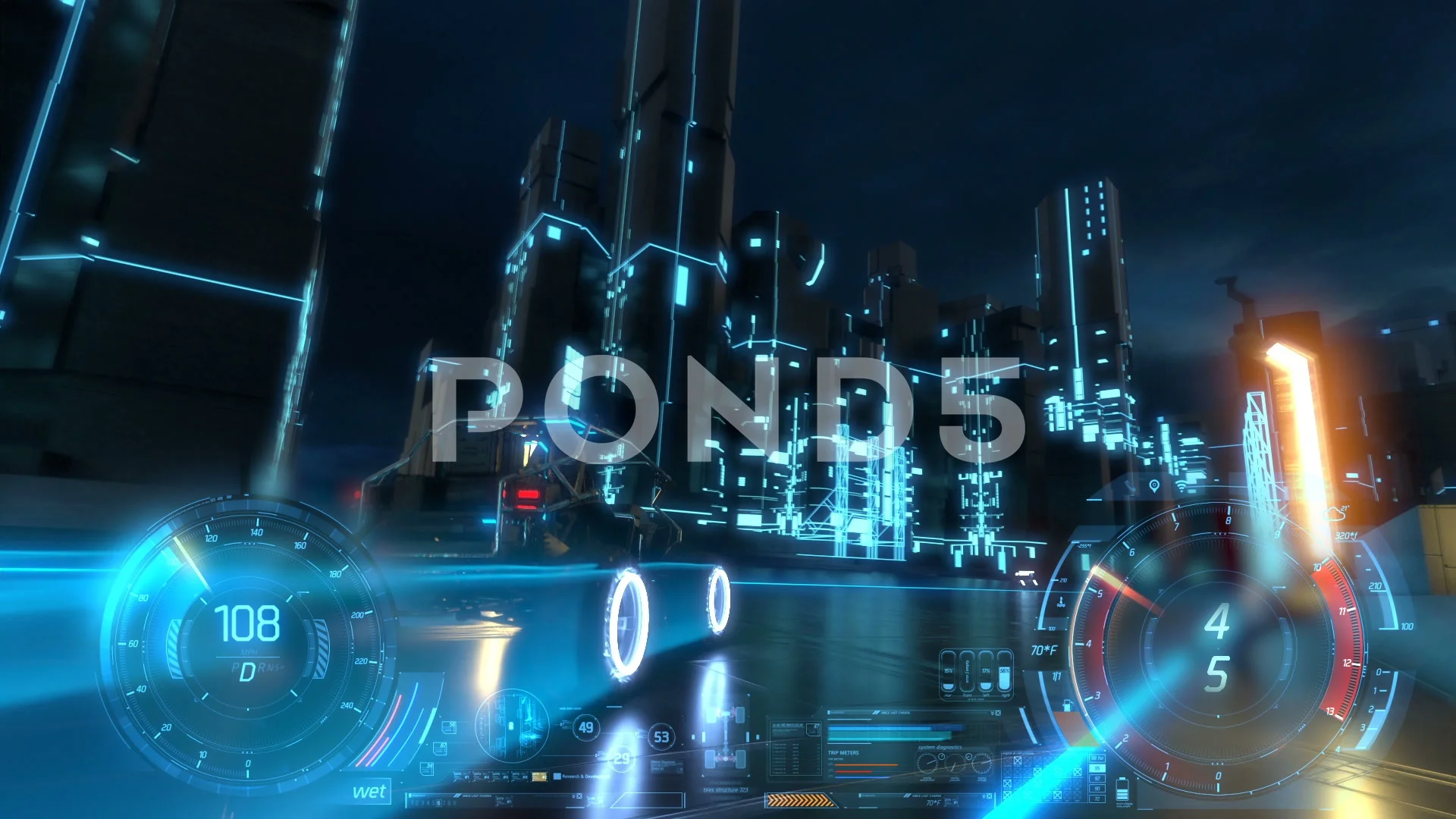 Tron Cityscape Wallpaper