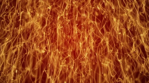 3d falling fire particles, effect of fla... | Stock Video | Pond5