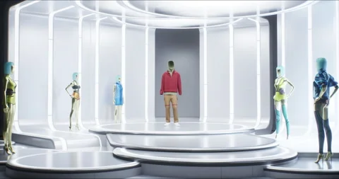 3D Fashion Show: Invisible Virtual Male ... | Stock Video | Pond5