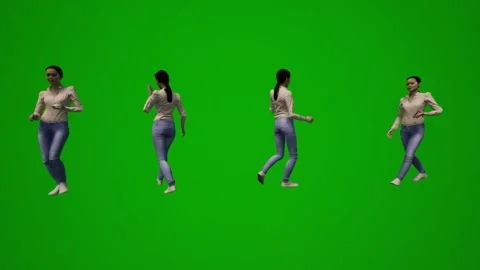 3d female asian chef on green screen wal... | Stock Video | Pond5