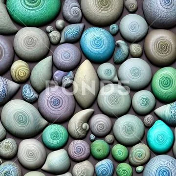 3D Fibonacci Stone Pattern Wallpaper, HD PC background Illustration ...