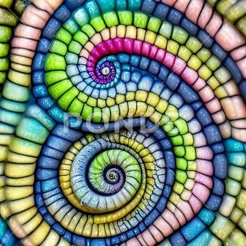 3D Fibonacci Stone Pattern Wallpaper, HD PC background: Graphic #221770409