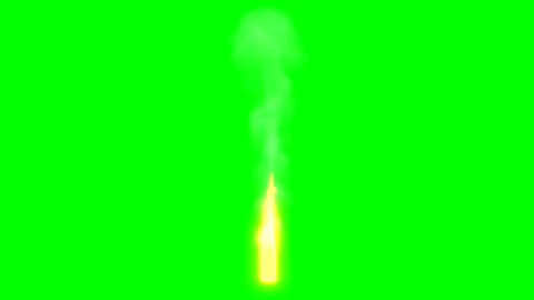3d fire flame smoke on green screen | Stock Video | Pond5