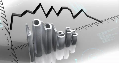 3D Footage of The graph of the decrease ... | Stock Video | Pond5