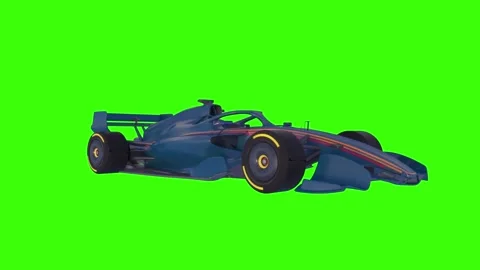3D Formula One Racing Car Animation on G... | Stock Video | Pond5