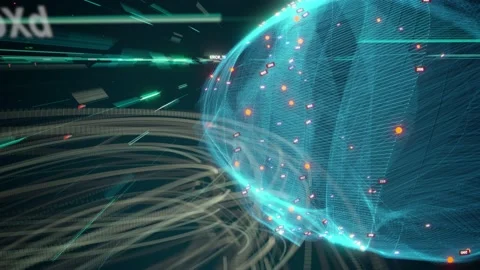 3d futuristic interface loop | Stock Video | Pond5