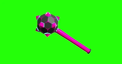 3d game asset Spiked Mace Weapon 3d anim... | Stock Video | Pond5