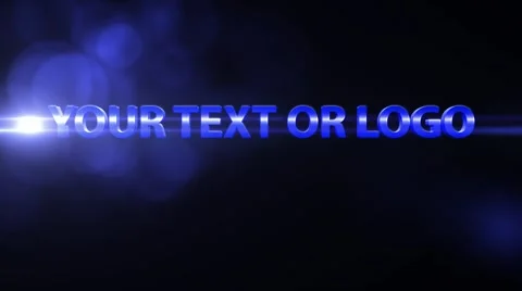 After Effects: 3D glow title graphics with shiny optical flares.( no ...