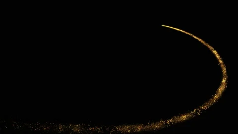 3D glowing dust trail. Xmas animation. 3... | Stock Video | Pond5