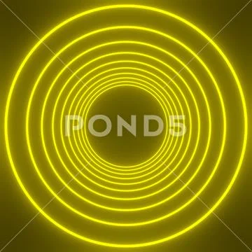 3d glowing magic circle frame. Glowing neon fire wave. Illustration ...