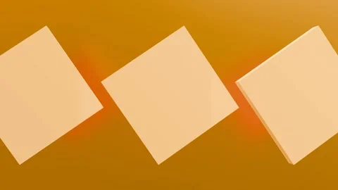 3d gold background cube transition illus... | Stock Video | Pond5