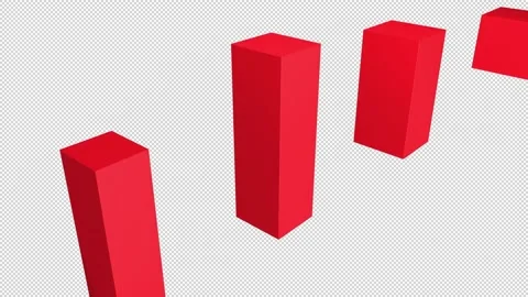 3D graph. The animation chart. Cartoon | Stock Video | Pond5