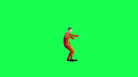 3d green screen animated clown dancing f... | Stock Video | Pond5