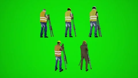 3d green screen construction workers pho... | Stock Video | Pond5