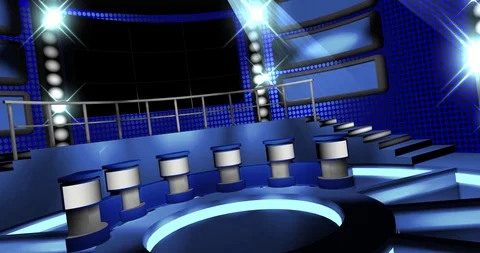 3D GREEN SCREEN Quiz Participant Virtual... | Stock Video | Pond5