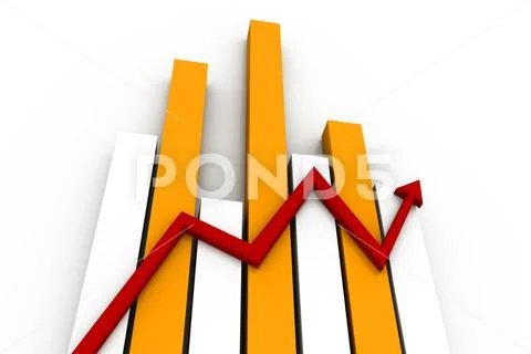 3d Growth graph: Vector, Graphic, Illustration #138080241